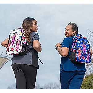 Reflections By Zana Backpack for African American Nurses, Healthcare Workers - Durable & High-Capacity Carry Laptops up to 17 Inches - Purple