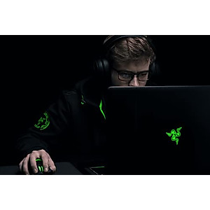 GUNNAR - Razer Edition Gaming Glasses - Blocks 65% Blue Light - FPS, Onyx, Amber Tint