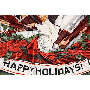 NORTHWEST Star Wars Holiday Chorus Carolers Plush Throw Blanket 46" x 60" (117cm x 152cm)