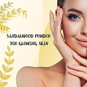 Herbs Botanica Chandan Organic Sandalwood Powder, 100 gm / 3.52 oz, Face Pack & Mask, Tilak, Auspicious Occasions, Natural Cleansing & Soothing Powder for Wrinkles