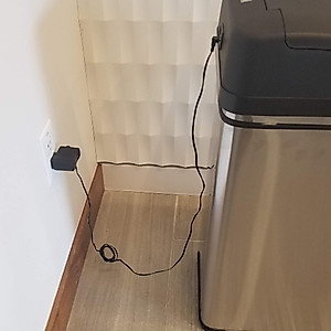 SensorCan Automatic 13 Gallon Touchless Sensor Trash Can, Power AC Adapter