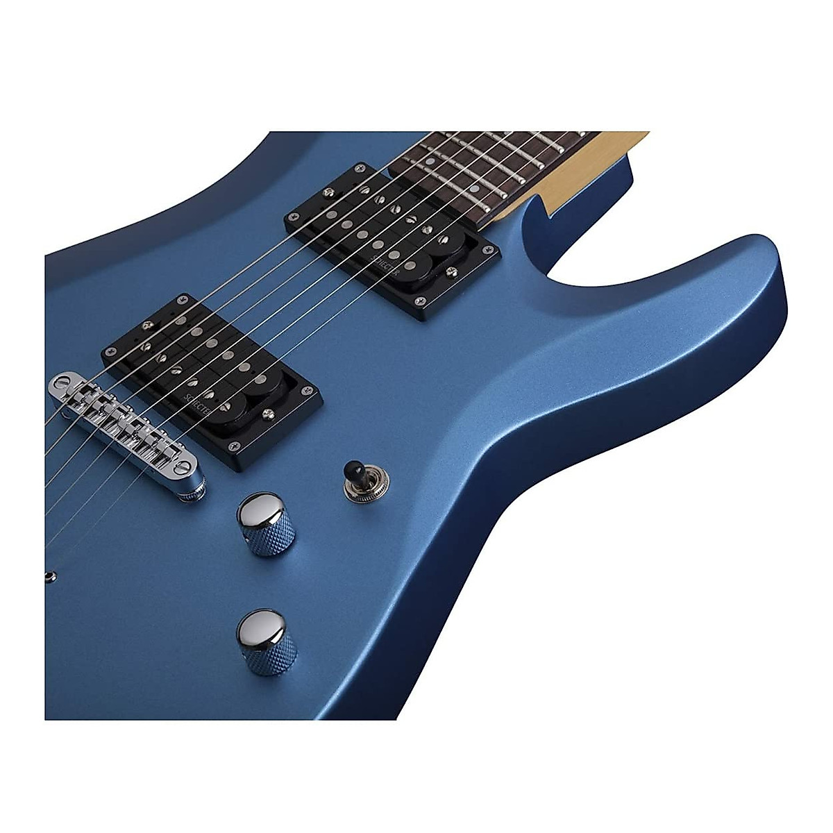 Schecter C-6 Deluxe 6-String Electric Guitar (Right-Hand, Satin Metallic Light Blue)