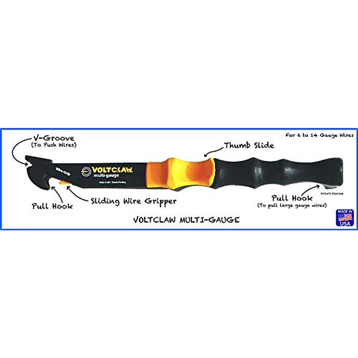 VoltClaw Multi-Gauge nonconductive Wire Electrical Pliers