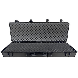 A&N TRIMEX Airsoft Rifle Case - Fits Rifles up to 42 Inches - Sturdy, Crushproof, Padlockable - High-Quality Polymer
