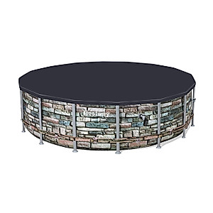 Bestway 56965E Power Steel 16' x 48" Set Above Ground Pool, Stone