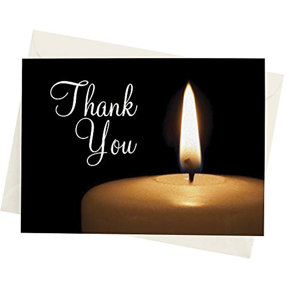 MPC Brands Funeral Thank You Cards - Sympathy Bereavement Thank You Cards With Envelopes - Message Inside (50, Religious)