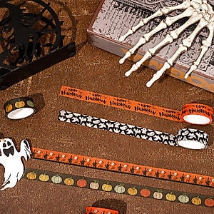 Whaline 24 Rolls Holiday Washi Tapes St. Patrick's Day Shamrock Easter Bunny 4th of July Seasonal Washi Tapes 15mm Assorted Festival Making Washi Tapes for Scrapbook Journal Art Craft, 16.4Ft