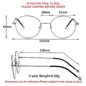 LifeArt Alloy Semi-Rimless Reading Glasses,Blue Light Blocking Glasses, Anti Eyestrain, Computer Gaming Glasses, TV Glasses for Women Men, Anti Glare (Silver, No Magnification)