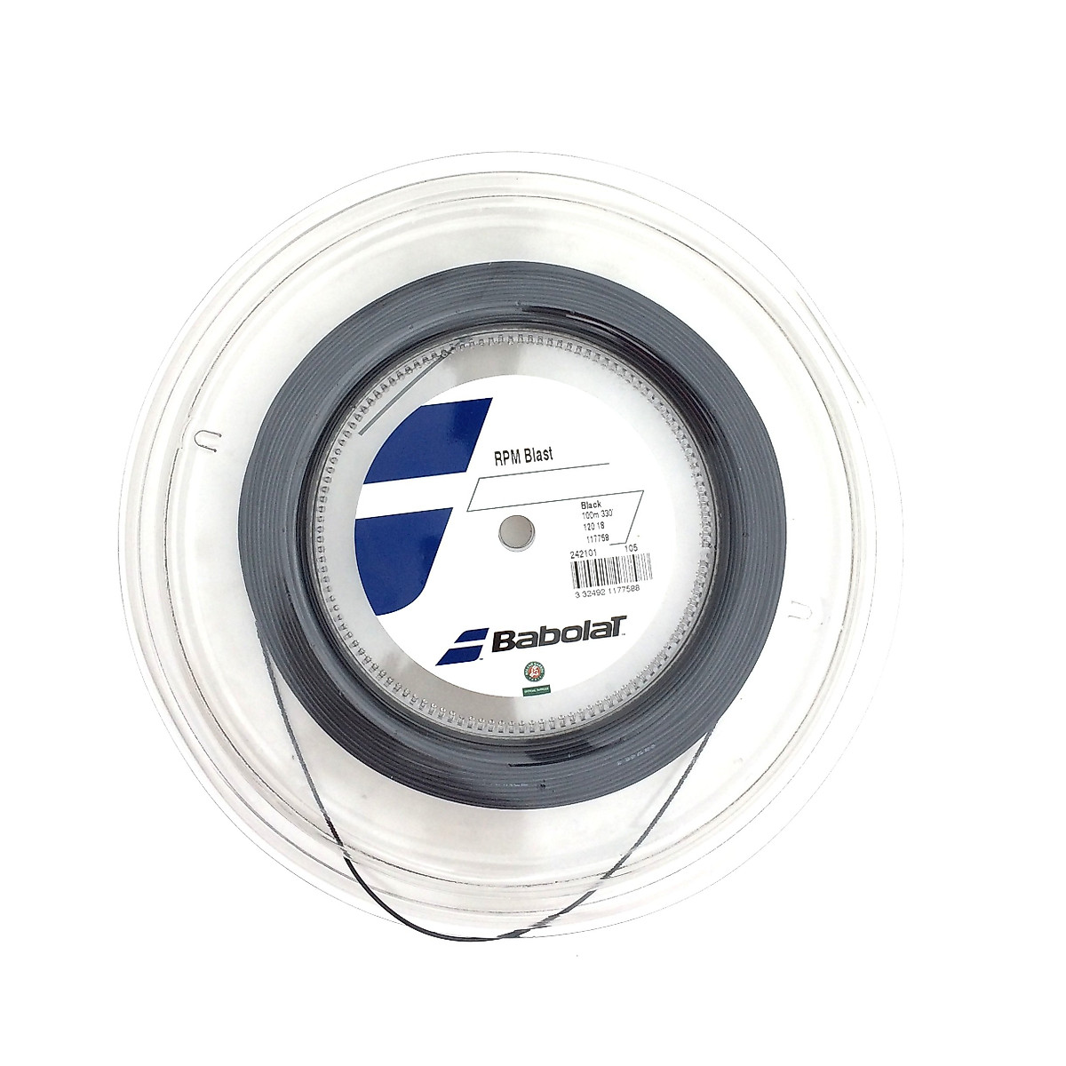 Babolat RPM Blast (16-1.30mm) Tennis String Half Reel (Black)