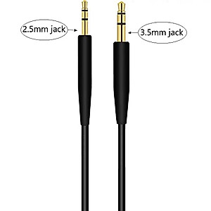 Earla Tec Replacement Audio Cable Cord,Aux Wire 3.5mm to 2.5mm Compatible with Bose QuietComfort QC25 QC35 QC35II QC45 NC700 Soundlink Soundtrue Headphones (No mic)