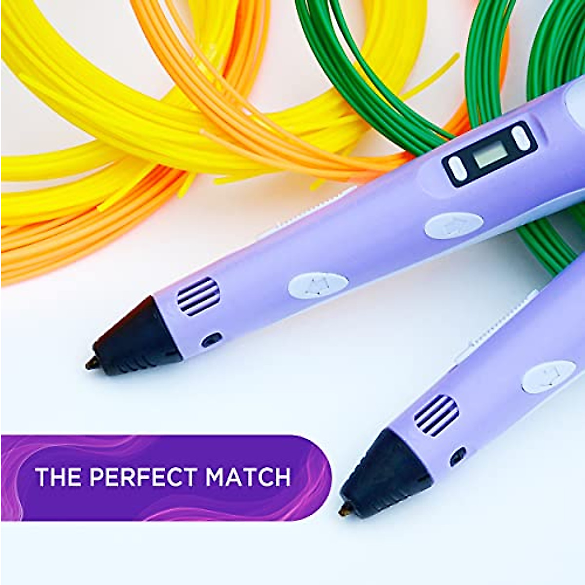 Smart Novelty Premium 3D Pen Filament Refill 10-in-1 Multicolor Bundle Universally Compatible Multicolored 1.75mm - PLA High Precision Pen & Printer Filament Refills- 16 Feet Per Color