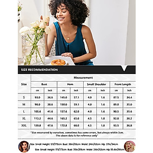 Ekouaer Women's Sleeveless V Neck Satin Nightgown(Rose Red,S)