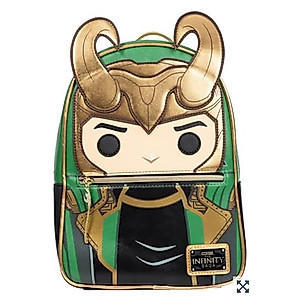Loungefly Avengers Loki with Scepter Pop Mini-Backpack - Entertainment Earth Exclusive