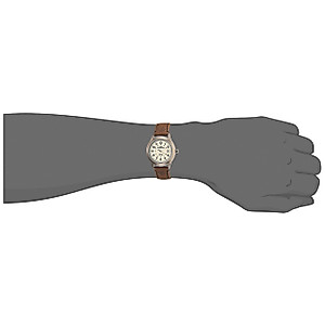 Timex Men's T49870 Expedition Metal Field Brown Leather Strap Watch
