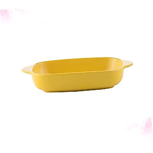 Luxshiny Nonstick Bakeware Ceramic Griddle Ceramic Loaf Pan Ceramic Bakeware Brownie Pan Baking Loaf Pan Spaghetti Deep Baking Dish Oven Kitchen Supplies Bread Baking Tray Cake Baking Tray