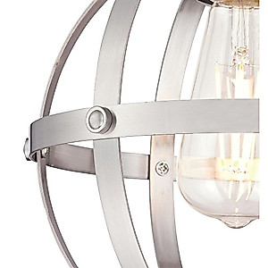 Westinghouse Lighting 6362000 Stella Mira One-Light Indoor Mini Pendant, Brushed Nickel Finish