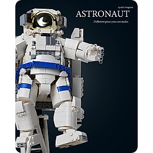 Nifeliz Home Universe Exploring Space Astronaut Building Block Kit, Educational DIY Spaceman Building Block Assembly Construction Toy, Gift for Adults and Teens, New 2023 (1515 pcs)