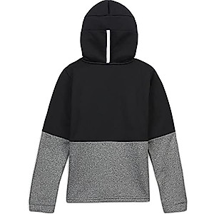 Nike Youth 8-18 Kids Therma Elite Pullover Hoodie (X-Large, Black/Carbon Heather/White)