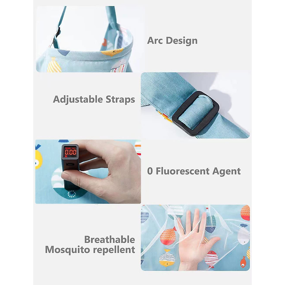 Nursing Covers for Breastfeeding Breathable, Large Soft Baby Car Seat Cover Canopy Multi-use for Nursing Mother Baby Boys and Girls Shower Gifts (Blue)