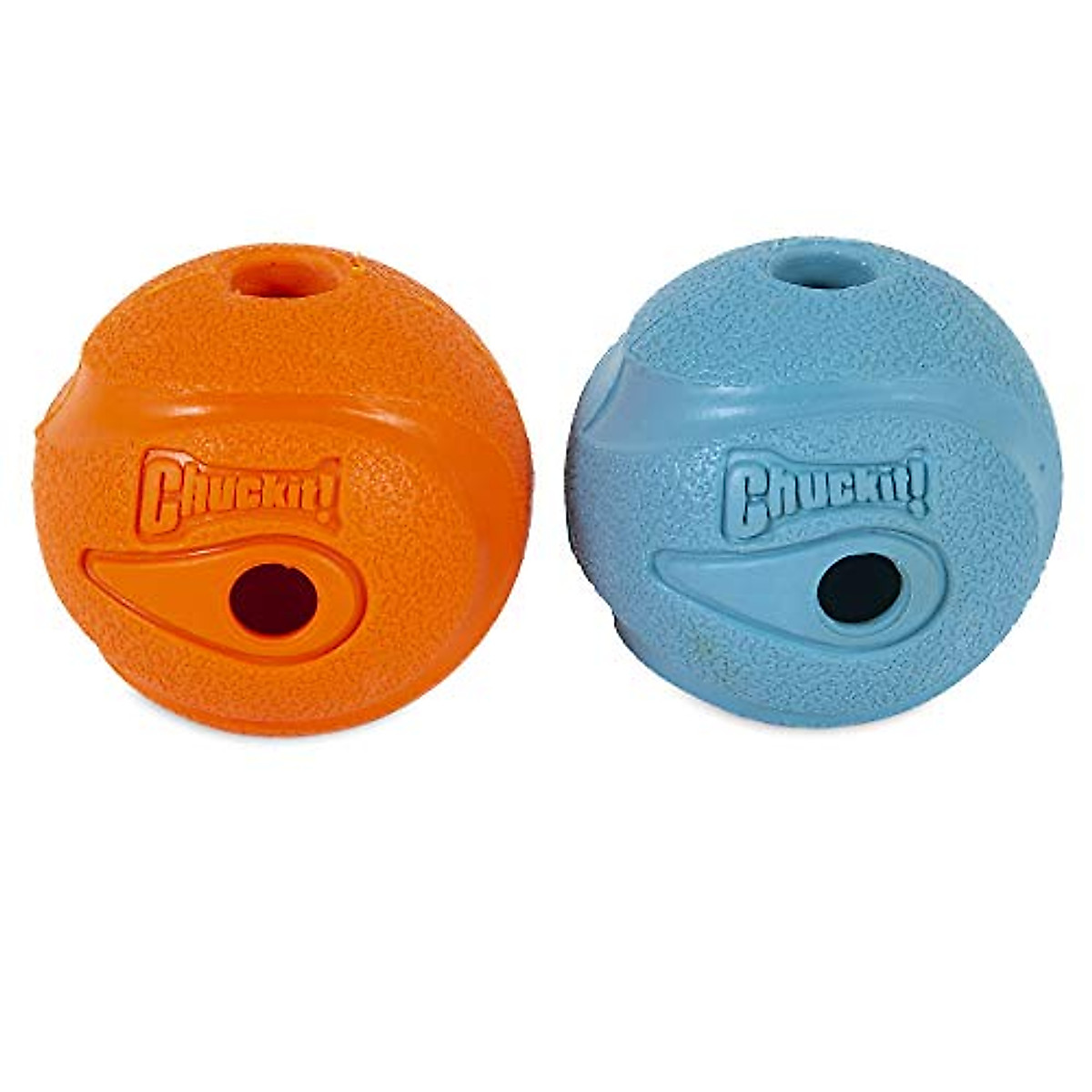 Chuckit The Whistler Ball Dog Toy, Medium (2.5 Inch Diameter) for Dogs 20-60 lbs, Pack of 2, Multicolor
