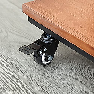 WGX Design For You Industrial Pipe Clothing Rack Wood Garment Rack Pipeline Vintage Rolling Rack with wheels(A)