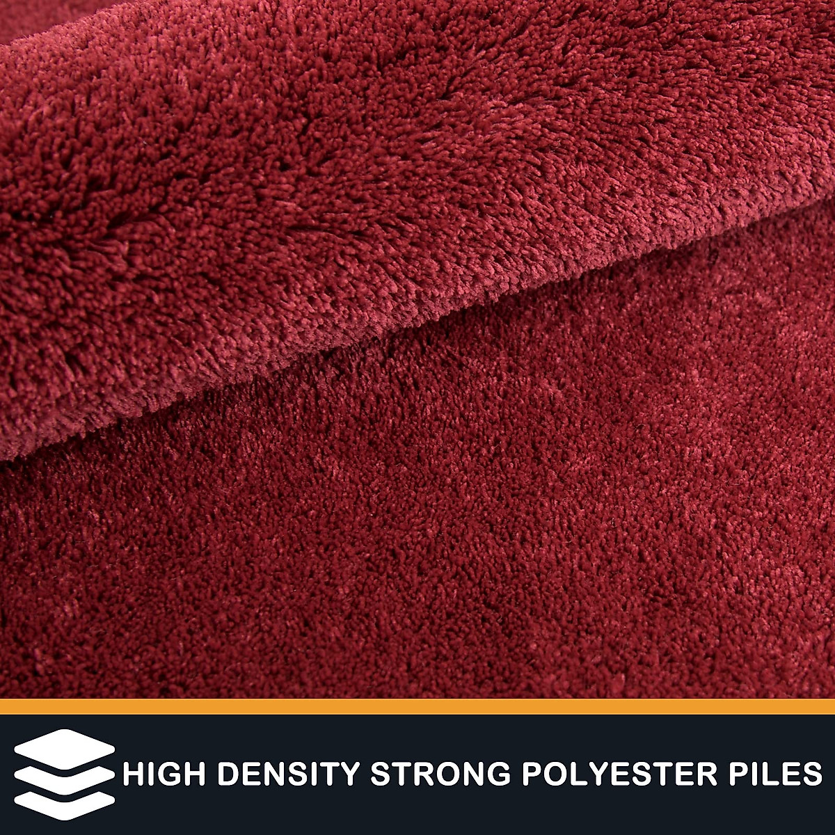 PURRUGS Dirt Trapper Door Mat 34" x 59", Non-Slip Machine Washable Entry Rug, Shoe Scraper, Dog Door Mat, Super Absorbent Welcome Mat for Front & Back Door, Muddy Shoes & Paws, Burgundy Red