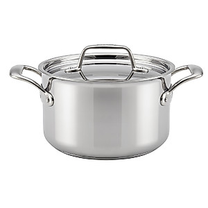 Breville Thermal Pro Clad Stainless Steel 4-Quart Covered Saucepot