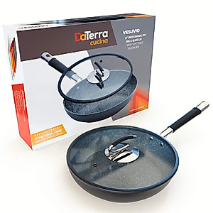 Ceramic Coated Nonstick Frying Pans, 3-Pack Bundle Set: 9.5, 11, and 13 Inch | Durable, High Heat Aluminum Base with No PTFE, PFOA, Lead or Cadmium | Oven & Dishwasher Safe | Made in Italy