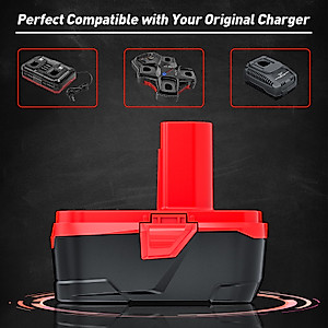 7000mAh C3 19.2 Volt Battery Replacement for Craftsman 19.2V Lithium-ion Battery for Craftsman DieHard XCP 3130211004 130279005 11375 11045 1323903 315.115410 315.11485 Cordless Battery 2Pack