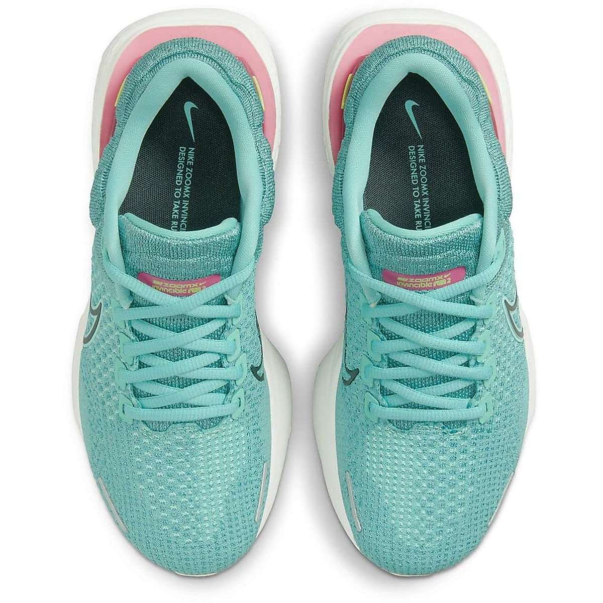 Nike Women's ZoomX Invincible Run FK 2 (Washed Teal/Pink Prime/Barely, us_Footwear_Size_System, Adult, Women, Numeric, Medium, Numeric_8)