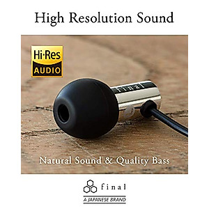 Final Audio Design E3000C H-Res Earphone Stainless Steel Black