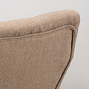 Christopher Knight Home Danar Fabric Counterstool, 2-Pcs Set, Mocha