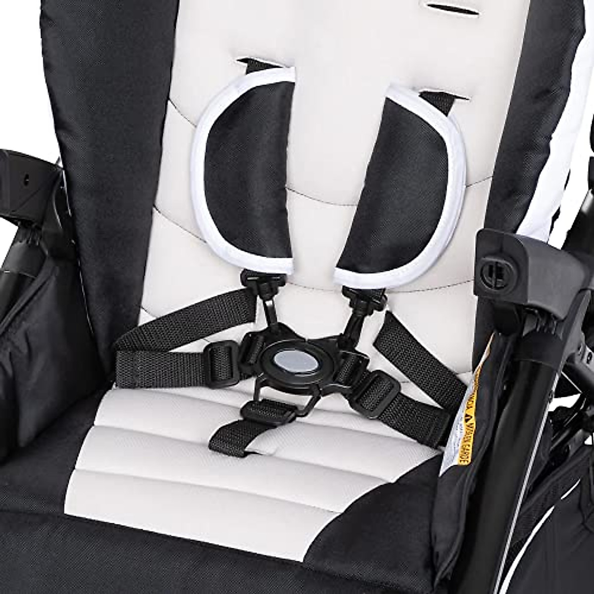 Baby Trend Sit N' Stand 5-in-1 Collapsible Shopper Stroller with Canopy, Visor, Extendable Storage Basket, Phone Tray, and 2 Cup Holders, Modern Khaki