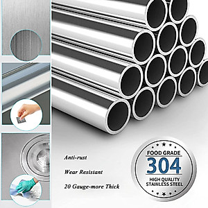 Single Bowl Stainless Steel Sink Free Standing Commercial Restaurant Kitchen Sink with Faucet Utility Washing Hand Basin Laundry Tub for Indoor Outdoor, 28x18.5x29.5inch