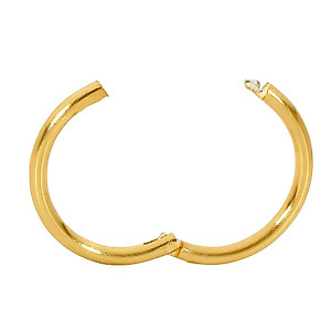 365 SLEEPERS Gold Plated Sterling Silver Hinged Hoop Unisex Nose Segment Ring Sleeper Earrings Australian Made Nickel Free Hypoallergenic 8mm - 14mm