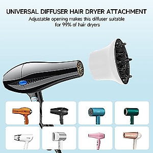 2023 Upgrad Universal Diffuser Hair Dryer Attachment, Hair Dryer Diffuser,Diffuser Attachment for Hair Dryer