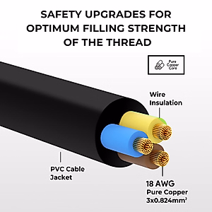 CASIMY 24V 2.5A 2.7A 60W 65W AC Adapter Charger Compatible with 5.5 x 2.1mm 5.5 x 2.5mm Power Plug Jack Connector Polk Audio SurroundBar LED Light LCD Monitor Printer Speaker CCTV 24Volt Power Supply