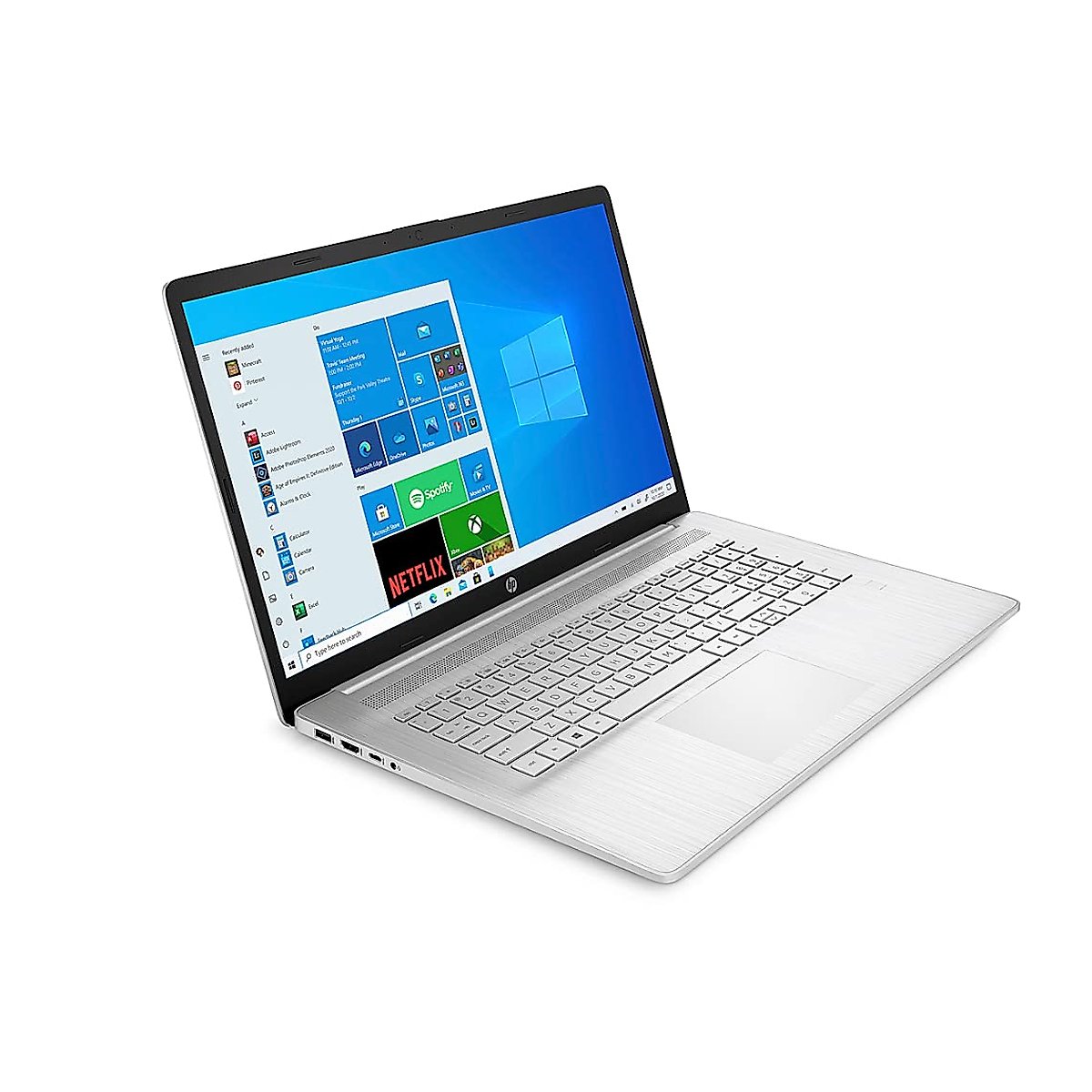 HP Laptop, 17.3" HD Touchscreen, AMD Athlon Gold 3150U Processor up to 3.3 GHz, 12GB DDR4 Memory, 512GB SSD, Webcam, Wireless-AC, Bluetooth, Type-C, HDMI, Windows 10, Silver
