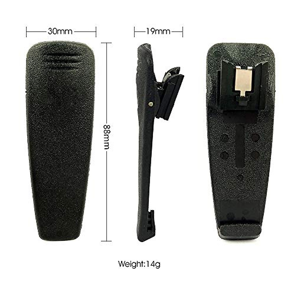 Belt Clip for Motorola CP110 RDU2020 RDU2080D RDU4100 RDU4160D RDV2020 RDV5100 EP150 Portable Two Way Radio RLN6307 Clip Replacement