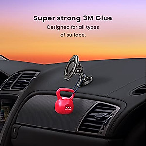 SMARTPOP Magnetic Phone Holder for Car - Phone Mount for Car Campatible with MagSafe - Car Phone Holder - 360°Adjustable Car Phone Holder Mount Fits All Smartphones