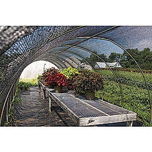SEBORIO Sunblock 50% Shade Cloth Sun Net, Garden Shade Mesh Fabric for Patio, Plant Cover, Greenhouse, 10x50ft, Black