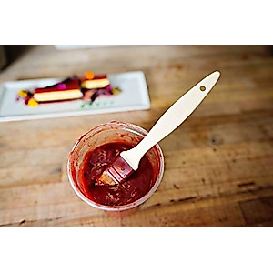 Matfer Bourgeat Natural Pastry and Basting Brush, Flat, Commercial Grade with Exoglass Handle, 1 1/2"