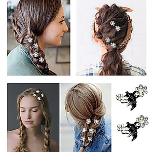 36 Pcs Mini Hair Clips, Small Shiny Crystal Hair Clips Glitter Rhinestone Hair Clip Stocking Stuffers for Women Girls Kids