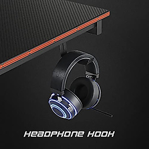 CubiCubi Gaming Desk 32 Inch PC Computer Desk, Home Office Desk Table Gamer Workstation, Simple Game Table, Black