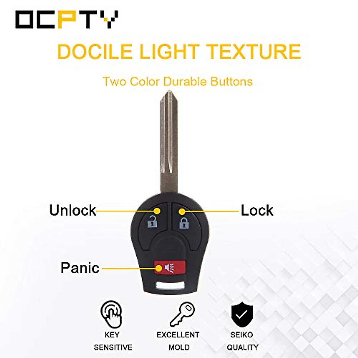 OCPTY CWTWB1U751A 2X Flip Key Entry Remote Control Entry Remote key Fob Transponder Ignition Key 2003-2016 for Infiniti FX35 FX45 QX4 for Nissan Armada Cube Frontier NV1500 Quest 1788D-WB1U751A