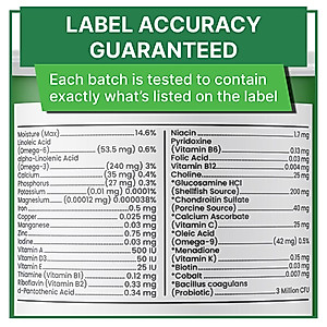 Vitamins for Dogs - 4 in 1 Complex with Omega, Glucosamine, Probiotics and Vitamins - 100 ct - Fish