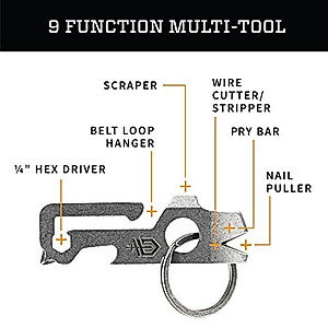 Gerber Mullet, Keychain Multi-Tool, Stonewash [30-001646]