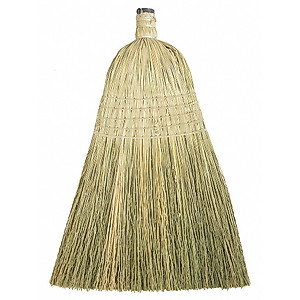TOUGH GUY Natural 12" 100% Corn Household Broom Head