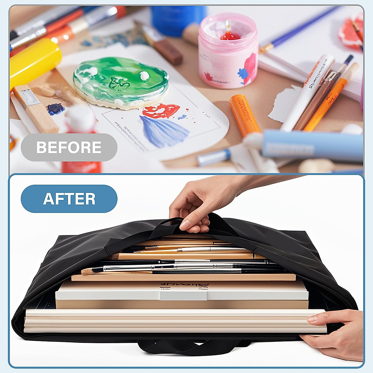 ZKOO Large Size Art Portfolio (BLUE-2X)