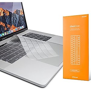 UPPERCASE GhostCover Premium Ultra Thin Keyboard Protector, Compatible with MacBook Pro with Touch Bar 13" and 15" (2016 2017 2018 2019, Apple Model Number A1706, A1707, A1989, A1990, A2159)